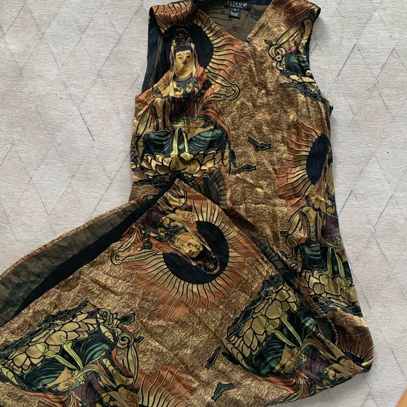 Citron | Dresses | Citron Santa Monica Silk Buddha Vivienne Tam Style ...